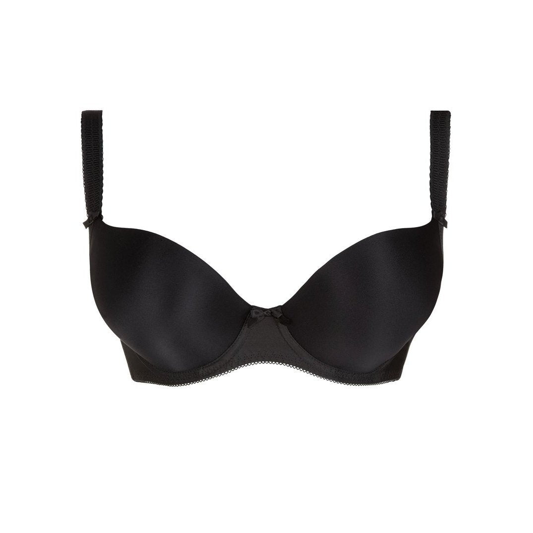 Freya Deco Moulded Plunge Bra - Black | Bras Galore – Bras Galore ...